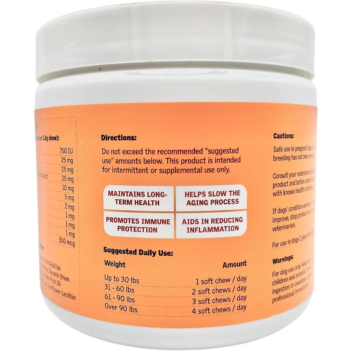 Furevery Chewable Dog Vitamins and Supplements – Daily Longevity Multivitamin for Dogs with Curcumin, Taurine, Trans-Resveratrol – Essential Vitamins for Dogs to Support Wellness and Vitality