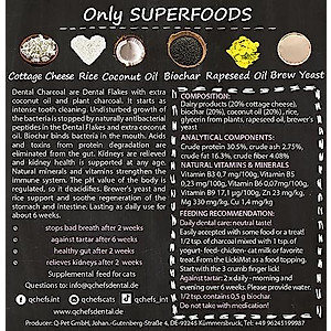 QCHEFS Dental Charcoal for Cats – Two Month Supply* - Food Topper - After Meal Licking Treat, Oral Health Snack with Amino Acids.