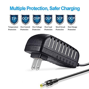 SoulBay 9V Power Supply Charger for Korg KA350 KA-350 Volca Bass FM Monologue Beats Keys Kick Sequencer Analog Rythm Synthesizer Kross 61 88 Keyboard Synth Machine Replacement AC Adapter, 6.56 FT