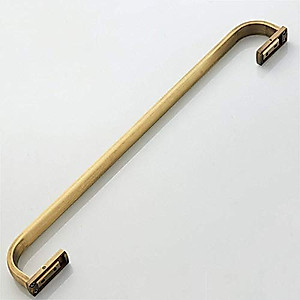 Flybath Towel Rail Bar Single Layer Brass Antique Holder Wall Mounted 57 cm / 22.44 inches, Brushed Bronze