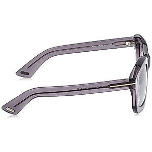 Tom Ford FT0582 Sunglasses - Grey Frame, Smoke Mirror Lenses, 50 mm Lens Diameter FT05825020C