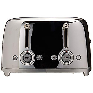 Smeg 50s Retro Line Chrome 4x4 Slot Toaster