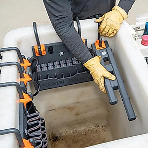 Klein Tools BC507S Auger Bit Storage Module, Fits 12-Inch, 18-Inch, 24-Inch Auger Bits, Optional S-Hooks Secure Module to Aerial Buckets