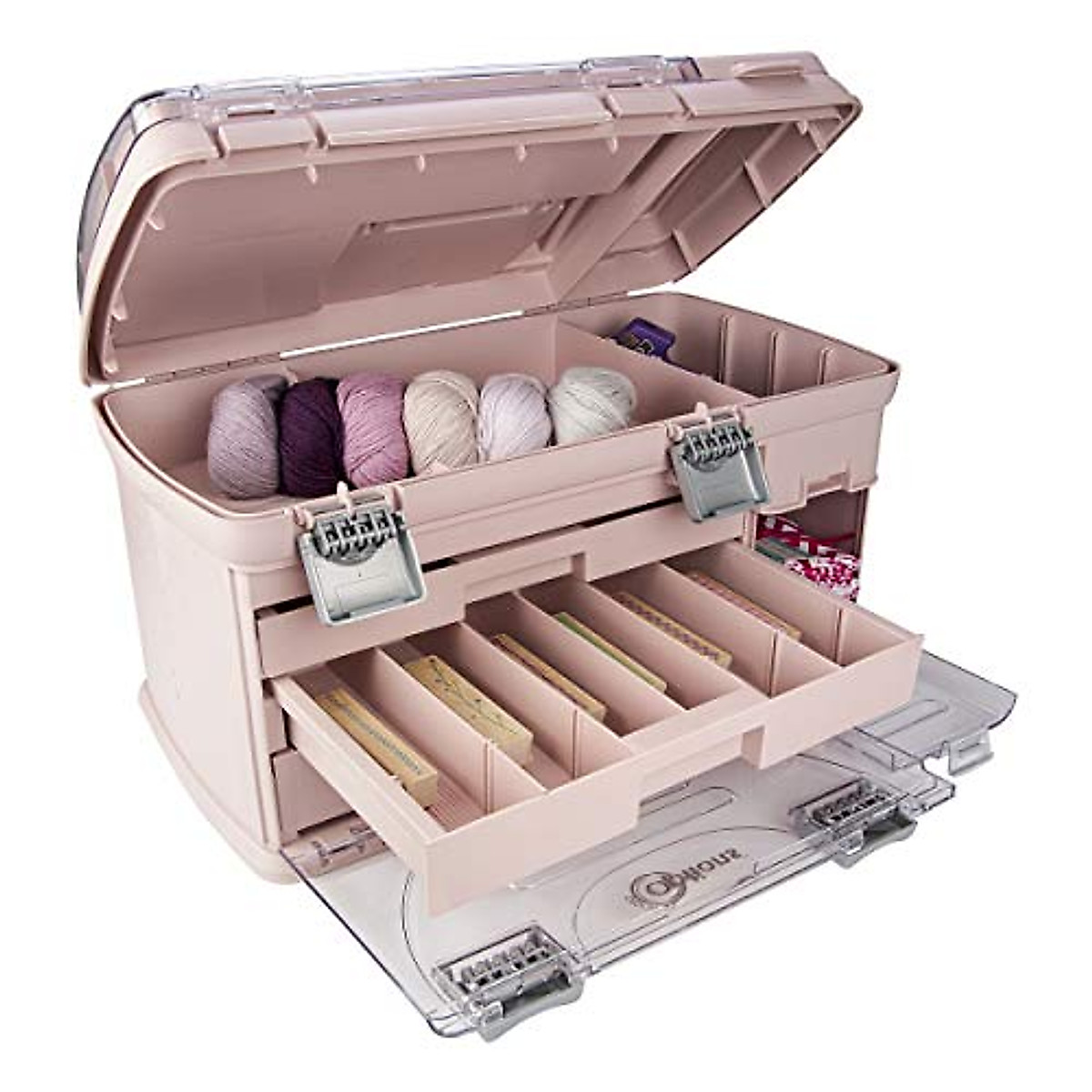 Large Three Drawer Organization System - with Two Small Utility Stows | Battery Storage, Jewelry Storage, Small Parts Storage, Craft Storage, Sewing Storage, Paint Storage, Collectibles Storage