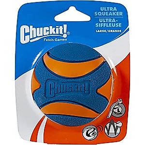 Chuck It Dog (3 Pack) Ultra Squeaker Ball, Large, All Breed Sizes