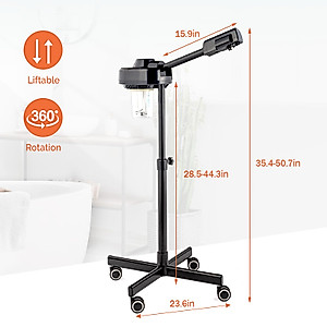 OmySalon Professional Facial Steamer for Esthetician Spa Home Salon, face Steamer for Facial deep Cleaning Skincare, Esthetician Steamer for hot Mist steam,Skin Care Machine for Spray moisturizing