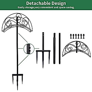 Garden Hose Holder Freestanding Hose Holder For Outside Detachable Water Hose Holder-Holds 125 Ft- Decorative Hose Storage For Garden, Yard