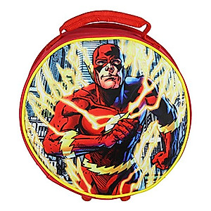 DC Comics Flash Lunch Box Soft Kit Insulated Cooler Circle Bag