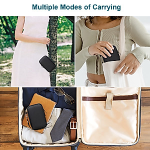 Canboc Carrying Case for Sony RX100 VII/ RX100 VI/ RX100 V/ RX100 IV/ RX100 III Compact Digital Camera, Point and Shoot Vlogging Camera Bag, Zipper Mesh Pocket fits USB Cable, Batteries, Black