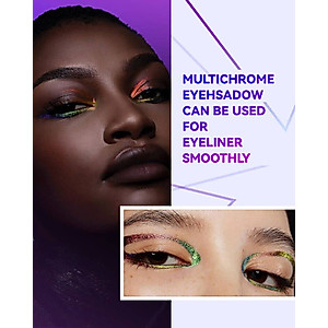 HANLADY Chameleon Eyeshadow Liquid Glitter Eye Makeup, Glitter Eyeshadow Intense Color Shifting Long Lasting with No Creasing, Quicky Dry & High Pigmented Shimmer Eye Shadow, Galaxy