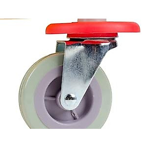 Red Lavex Janitorial 35 Qt./ 9 Gallon/ 34 Liters Brown Mop Bucket & Side Press Wringer Combo. Perfect to use at Home, Commercial, Restaurant, Hotel, School, Front-of-House, bathrooms, The Kitchen.