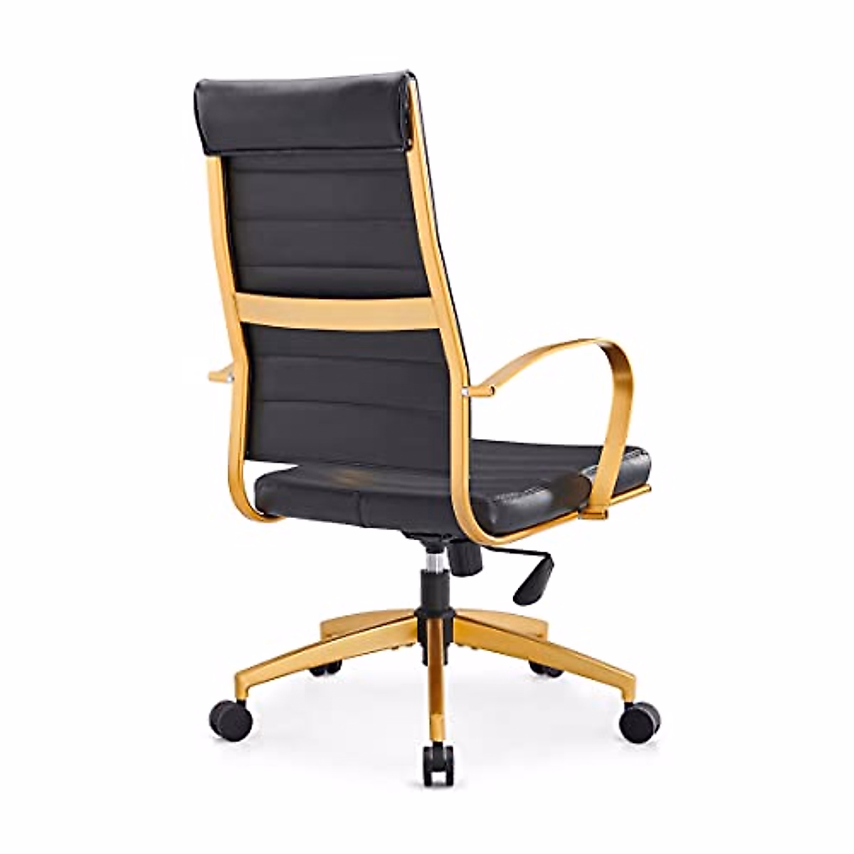 CAROCC Gold Office Chair Executive Office Chair Ergonomic High Back Conference Computer Chair with Lumbar Support White Executive Swivel Office Desk Chair 350+lb 4020 (Gold Black)