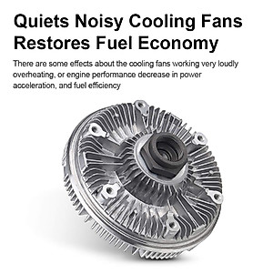 WATERWICH Fan Clutch Compatible with Ford 94-97 F250 F350 F59, 93-97 F Super Duty & 95-97 E350 Econoline 7.3L Powerstroke Diesel Replace# 2835