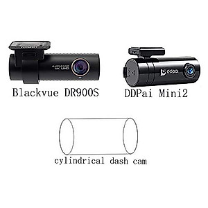 Dash Cam Mirror Mount - Fits Cylindrical BlackVue DR900S/750S/650S Series/DDPAI Car Rearview Mirror Mount Kit