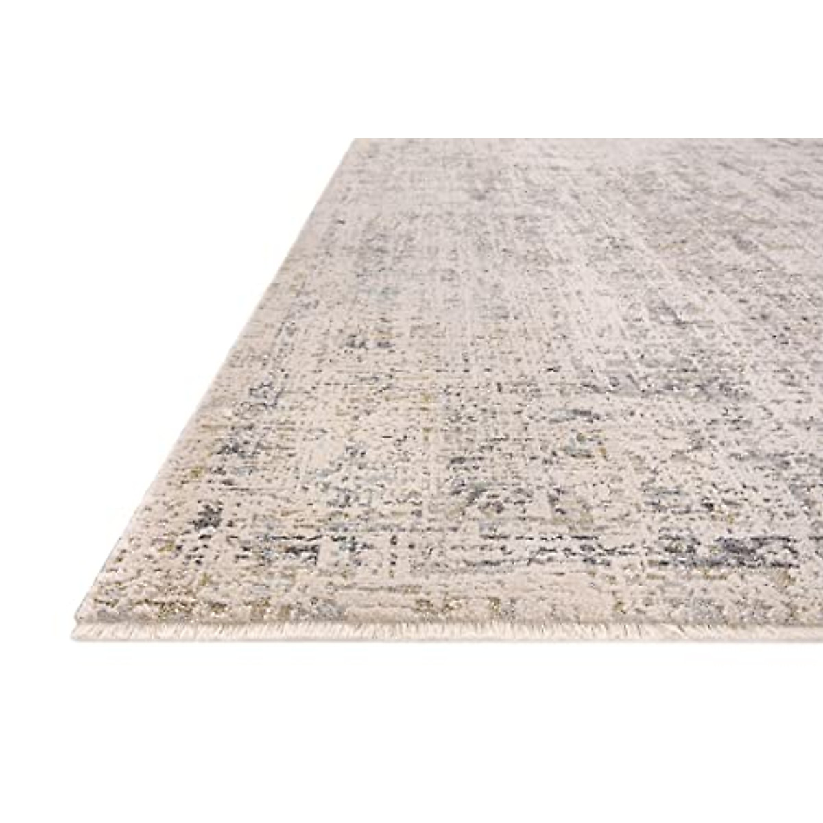 Amber Lewis x Loloi Alie Collection ALE-02 Sand / Sky, Traditional 18" x 18" Sample Rug