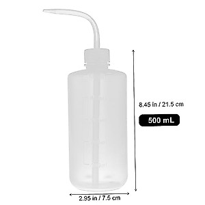 SOLUSTRE 1pc plastic scrubber squirt bottle for hair flower watering can water spray bottle for hair scale wash bottle Bend Mouth Wash Bottle plant Water Squirt bottle refillable bottle