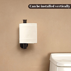 BigBig Home Bronze Toilet Paper Holder, Bathroom Toilet Roll Holder Oil Rubbed, Farmhouse Toilet Tissue Holder ORB Rustic Wall Mounted