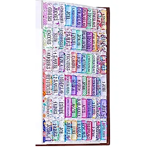 Colorful Floral Bible Tabs Laminated with Matte Film, Cute Bible tabs for Women and Girl, 90 Bible Index tabs in Total, 66 tabs for Old and New Testament, Additional 24 Blank tabs
