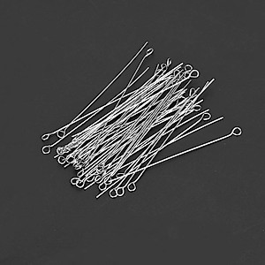 50PCS Reusable Inoculating Loops and Needle Set Laboratory Nichrome Inoculating Needle Tips Cell Streaking Lab Tools(2mm)