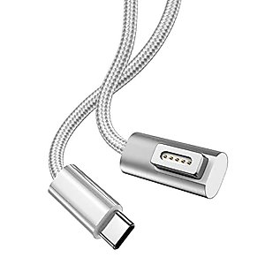 AreMe USB C to Magnetic L-Tip Charging Cable - 5.6FT, Type C to Magnetic 1 L-Head Charge Cord for 2006-2012 MacBook Pro Air, Works with 20V 60W-100W