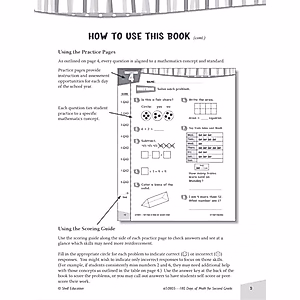 Shell Education 180 Days of Math for Second Grade (180 Days of Practice)