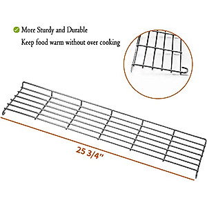 66044 Grill Warming Rack for Weber Genesis II 300 Series, Genesis II E-310 II E-315 II E-330 II E-335 II S-310 II S-335 Series Gas Grill, Stainless Steel Grill Grate