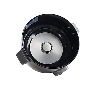 Servappetit 8 Cup Rice Cooker For Any Size Meal, Dishwasher safe, Removable Pot and Lid, Non-stick coating, Black