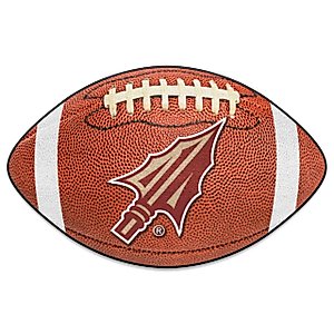 FANMATS 4319 Florida State Seminoles Football Rug - 20.5in. x 32.5in. | Sports Fan Home Decor Rug and Tailgating Mat - Arrow Head Logo, Brown
