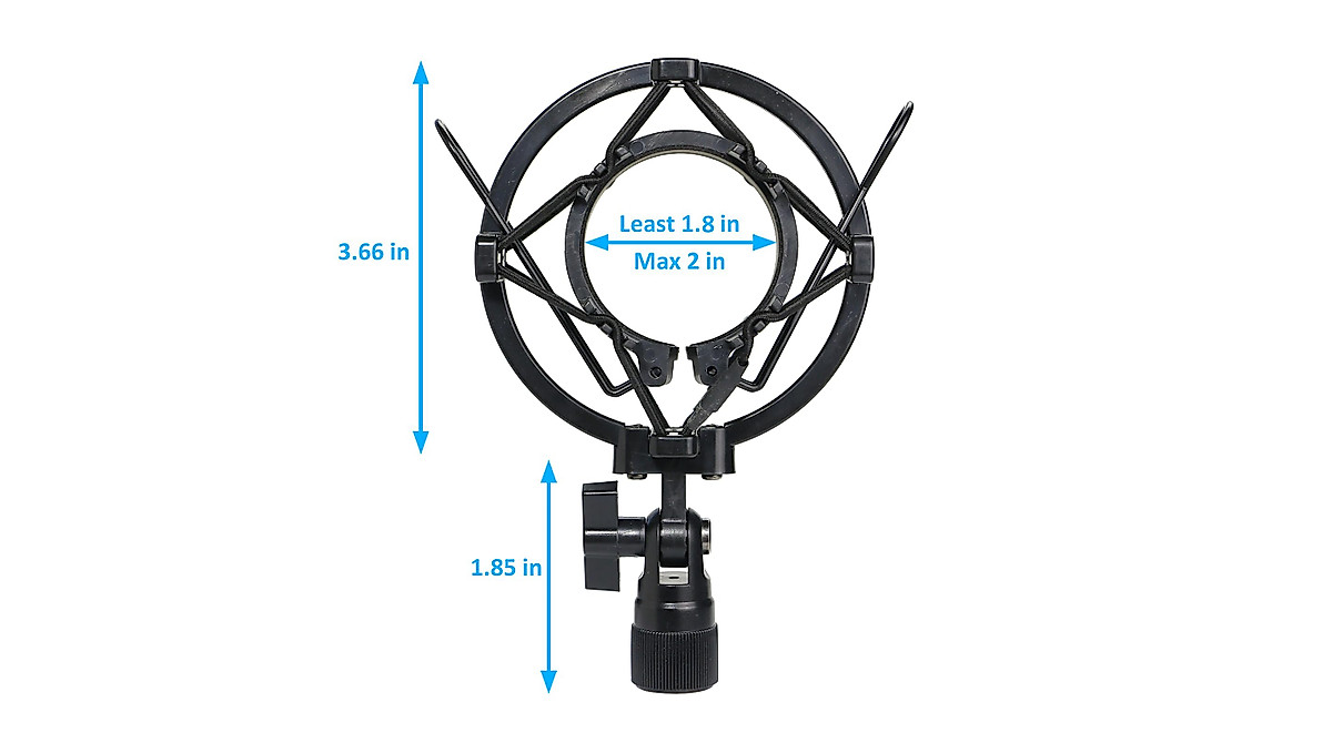 AT2020 Shock Mount - Microphone Mounts Reduces Vibration Noise and Shockmount Improve Recording ...