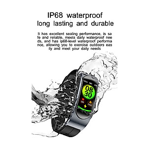 Smart Watch, Fitness Tracker for Men Women, Bracelet Band with 24 Hour Body Temperature Heart Rate Monitor Blood Pressure Blood Oxygen(SpO2) Waterproof smartwatch for iPhone Android Phones