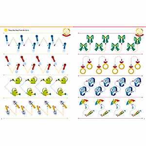 Play Smart Handwriting Workbook Ages 3-5: Handwriting Practice: Preschool Activity Book With Stickers