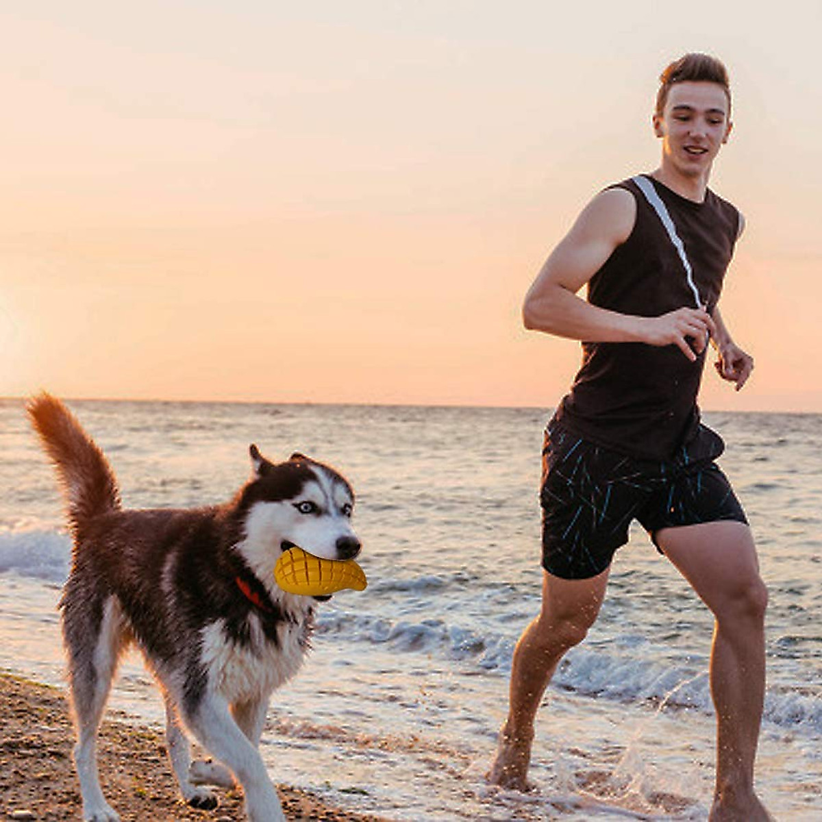 LPHSNR Upgrade Mango Dumbbells Dog Chew Toys for Aggressive Chewers Large Dogs, Indestructible Tough Dog Toys Interactive Durable with Mango Scent, Dental Clean Highly Bite Resistant