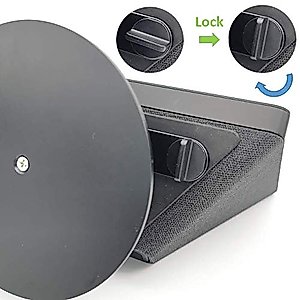Echo Show Stand Aluminum Stand Easy to Install for Amazon Echo Show 2nd Gen Speaker Accessories Horizontal 360 Rotation Longitudinal Angle Change Base Black