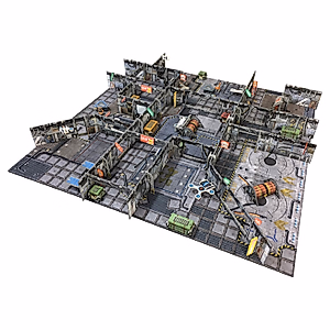 Battle Systems Sci-fi Terrain Cyberpunk Core Set - 28-35mm RPG/Wargames / 40k Necromunda Card Scenery