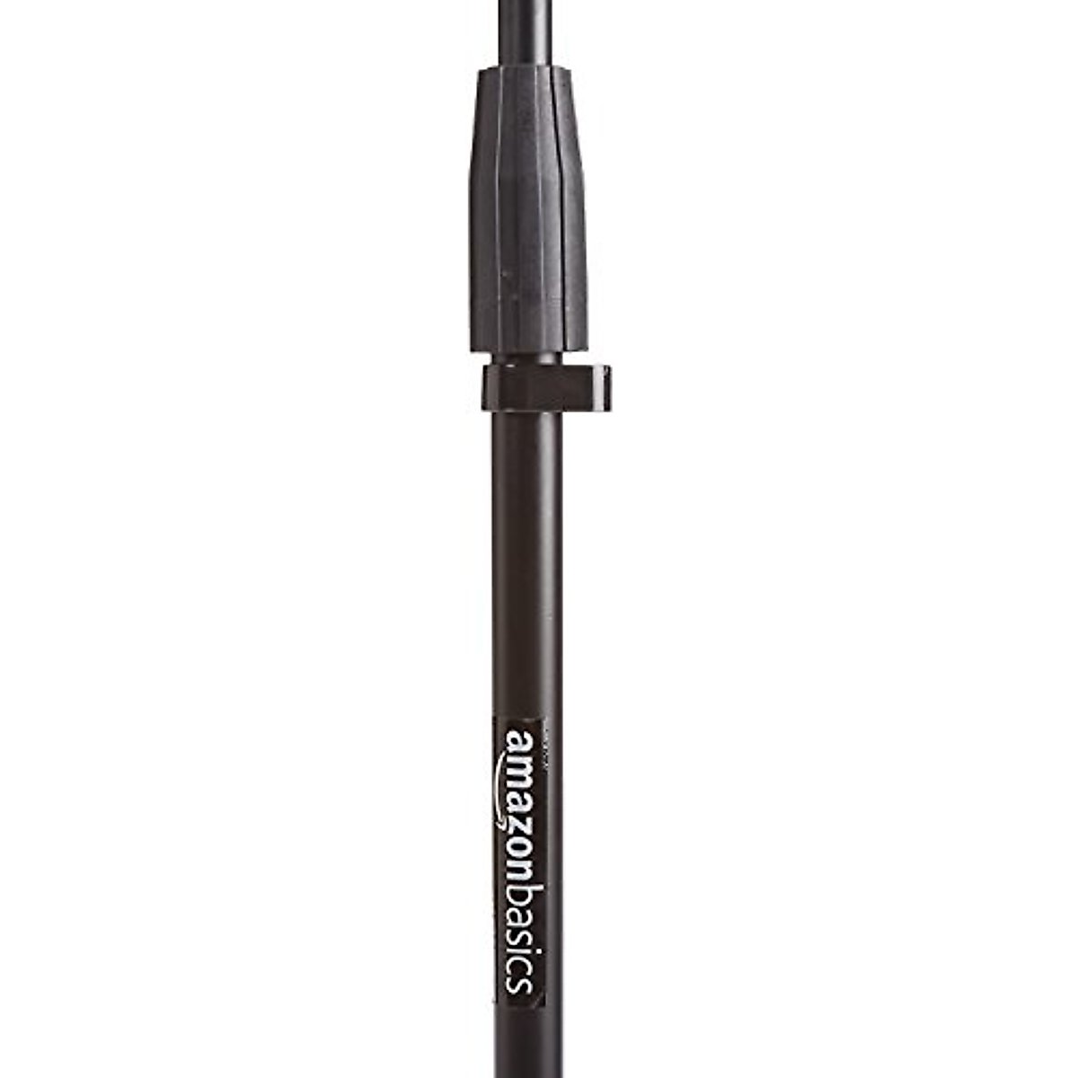 Amazon Basics Adjustable Boom Height Microphone Stand with Tripod Base, Up to 85.75 Inches - Black
