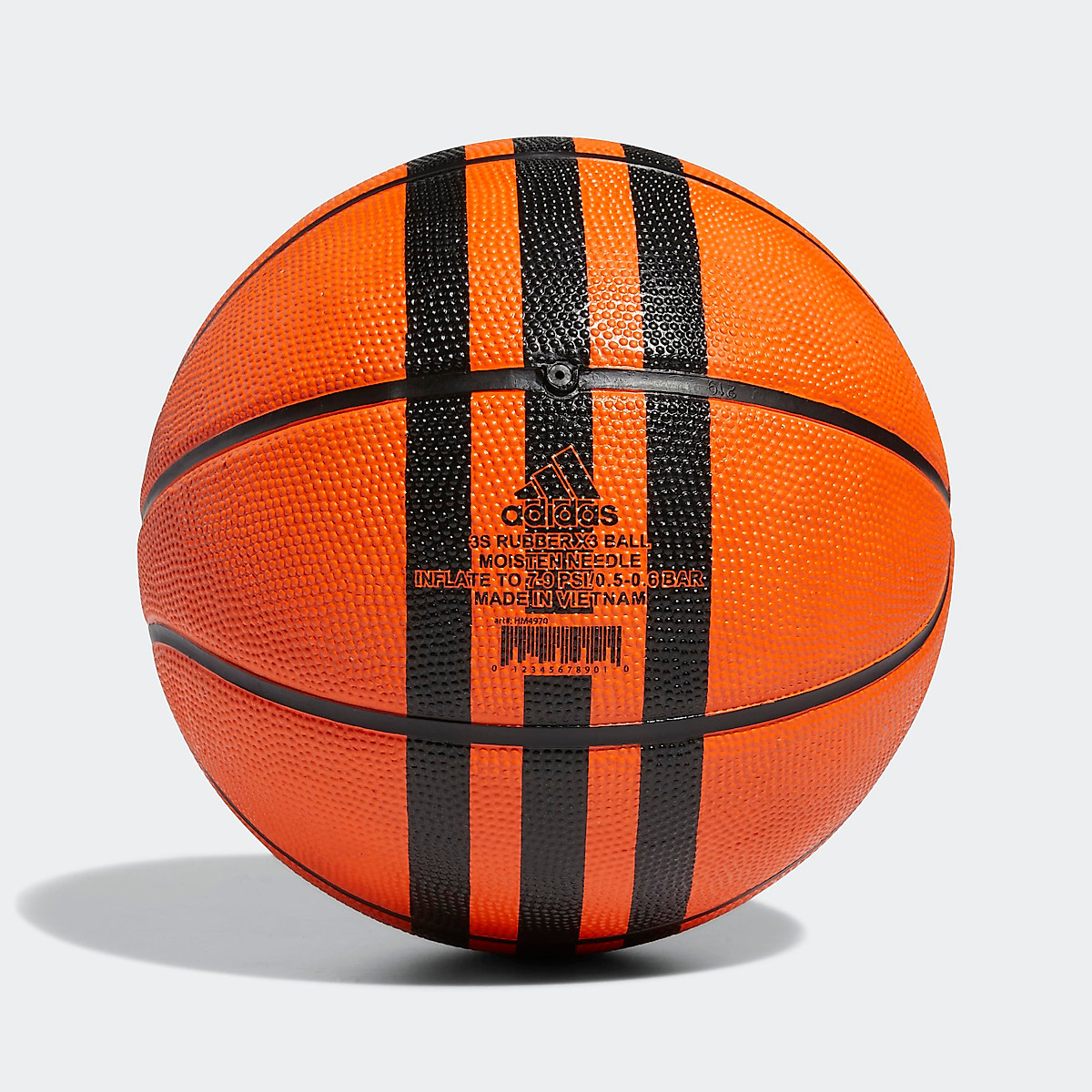 adidas Unisex-Adult Rubber X 3 Ball, Basketball Natural/Black/Gold Metallic, 7