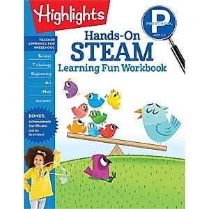 Kindergarten Hands-On STEAM Learning Fun Workbook (Highlights Learning Fun Workbooks)