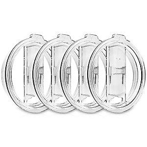 Amgkonp 4PACK Tumbler Replacement Lids 30oz,Spill proof Tumbler Lids for YETI Rambler,Old Style RTIC,SUNWILL and CIVAGO Coffee Tumble,BPA free