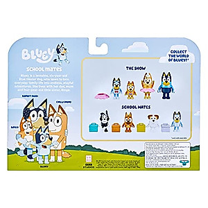 Bluey School Friends - School Mates 4-Pack, 2.5-3" Figures