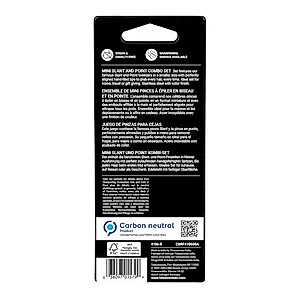 Tweezerman Mini Slant and Point Tip Tweezer - Tweezers Set for Eyebrows, Facial Hair, Ingrown Hairs