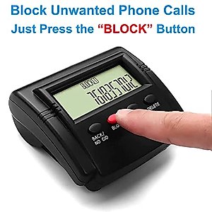 wondcam Call Blocker for Landline Phones, Premium Phones with Call Blocking, One Touch Number Block Device, Block Unwanted Robocalls and Nuisance Calls