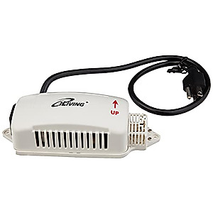 iLIVING ILG8SFRC Exhaust Fan Smart Remote Control Kit with Programmable Thermostat Humidistat Solid State Speed controller Timer Long Range Large LCD, White