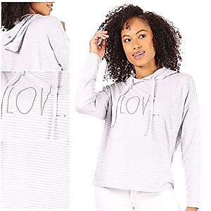 Rae Dunn Women's Slim Fit Pullover Fashion Hoodie