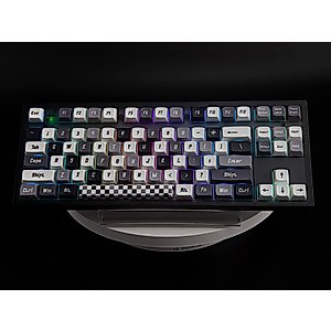 Custom Keycaps 130 Keys Set - XDA Profile Keycaps - PBT Keycaps & Dye Sublimation Key Cap - Compatible with 60%, 75%, 80%, 85%,100% ANSI Layout Gaming Mechanical Keyboard (Checkerboard)