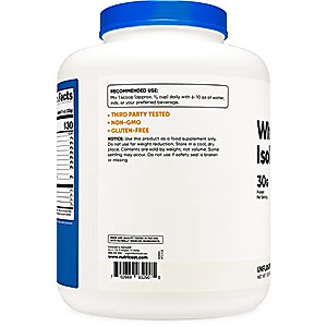 Nutricost Whey Protein Isolate (Unflavored) 5LBS