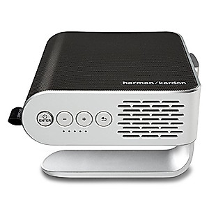 ViewSonic M1 Portable LED Projector with Auto Keystone, Dual Harman Kardon Speakers, HDMI, USB C, Stream Netflix with Dongle