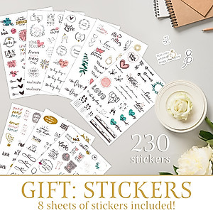 Premium Wedding Guest Book Set, Includes Slipcase Box, 100 Pages, and 200 Stickers, Perfect for Wedding Reception, Bridal Shower, and Special Events