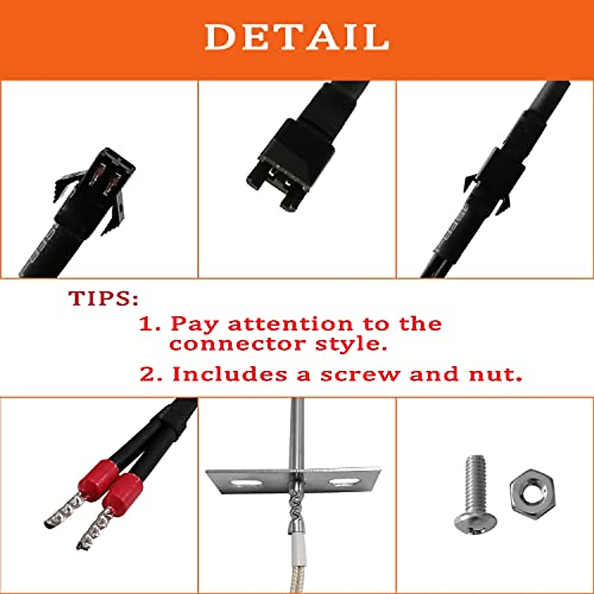 Replacement RTD Temperature Probe Sensor for Most Pit Boss 700& 820 Series Wood Pellet Smoker Grills, RTD High-Temperature Meat Barbecue Probe Sensor