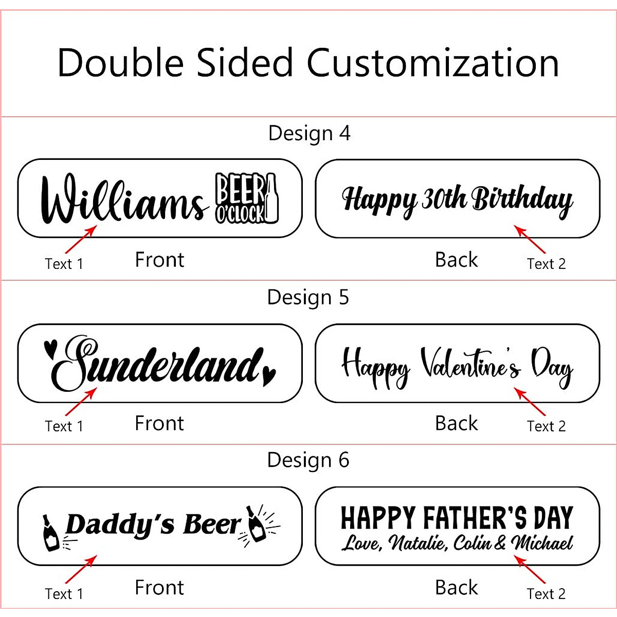 Personalized Wooden Bottle Opener Gift, Beer Gift for Him, Groomsman， Brother, Boy Friend, Father, Unique Gifts for Father's Day, Birthday, Bachelor Party, Christmas