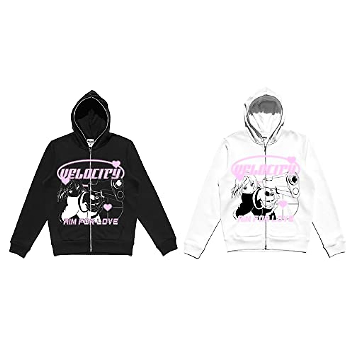 Cbsdezanos Y2k Zip Up Hoodie Sweatshirt Full Zipper Oversized Reinstone Aesthetic Vintage Graphic Print Jacket Women Men Teen E Girls Fashion Clothes Streetwear 2022 Trendy Top Black